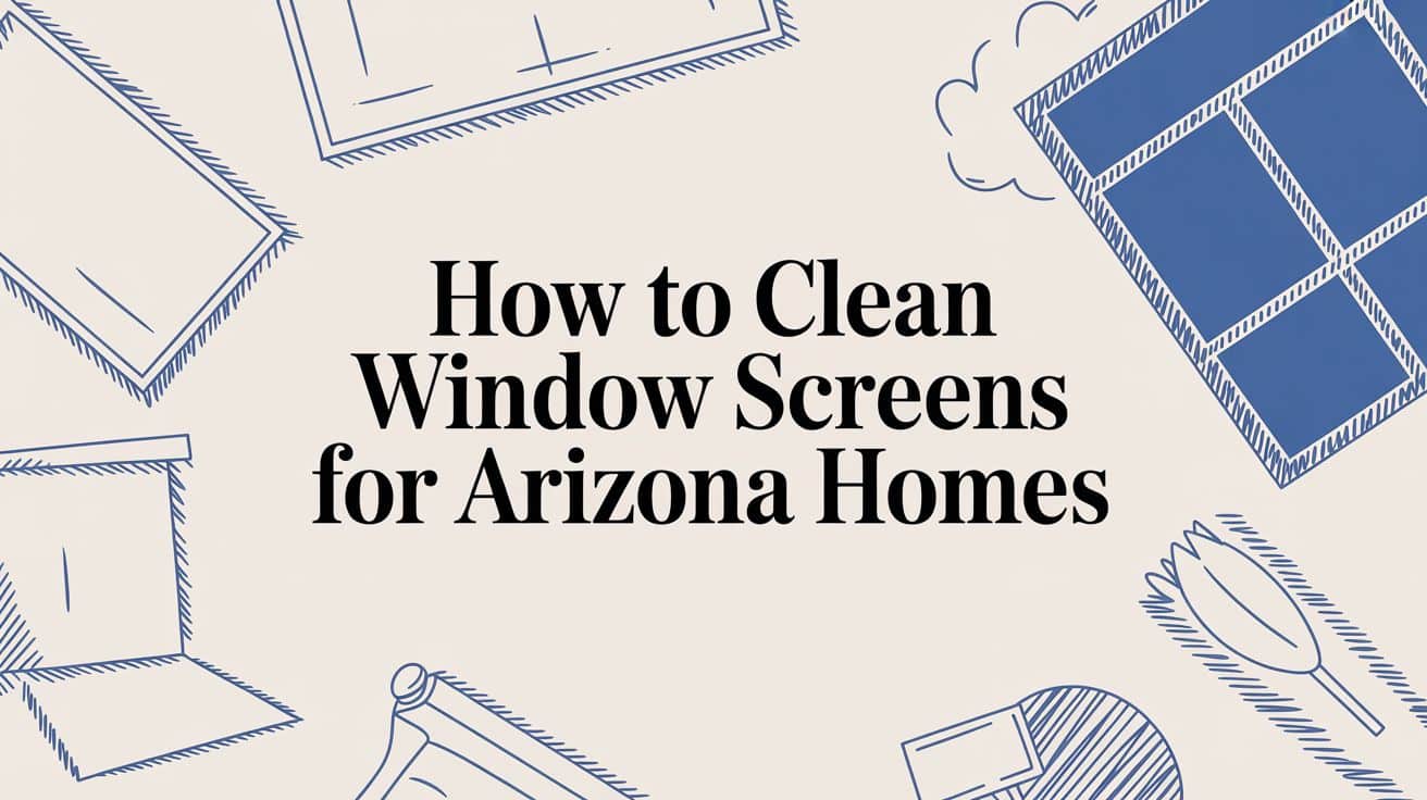 How to Clean Window Screens for Your Arizona Home