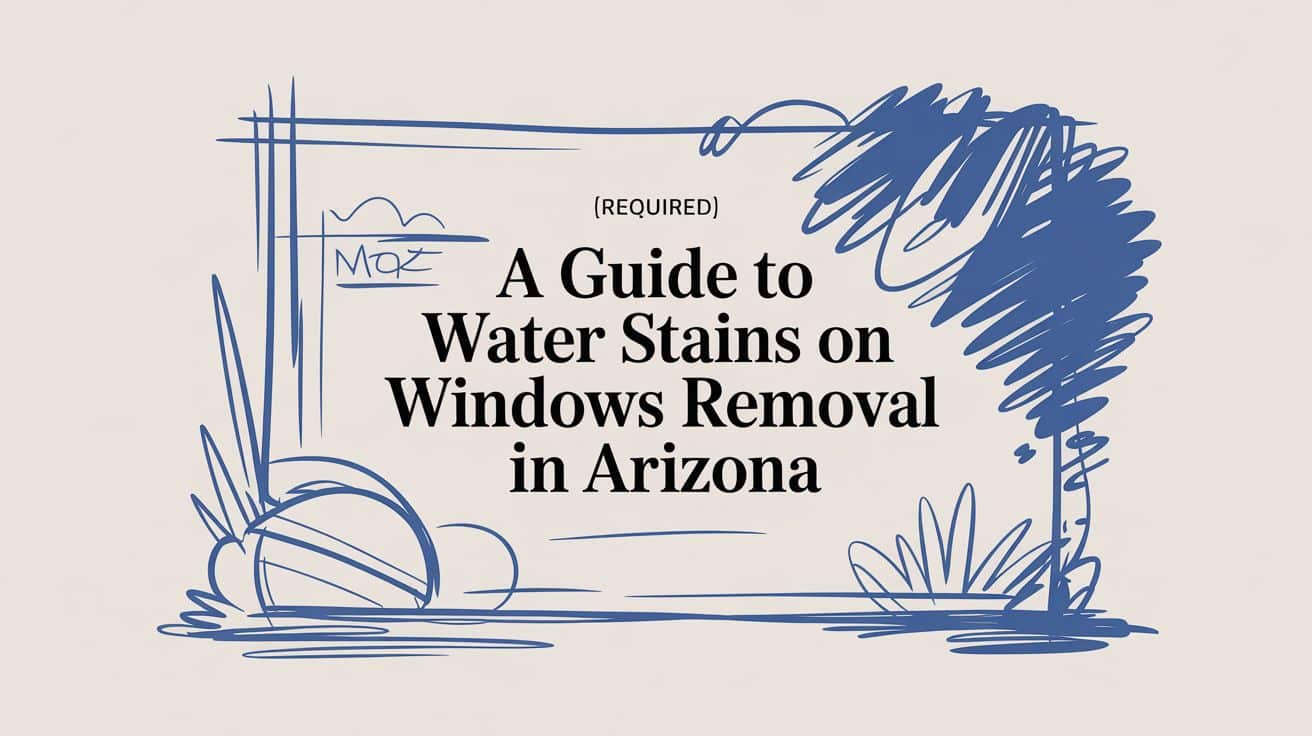 A Guide to Water Stains on Windows Removal in Arizona