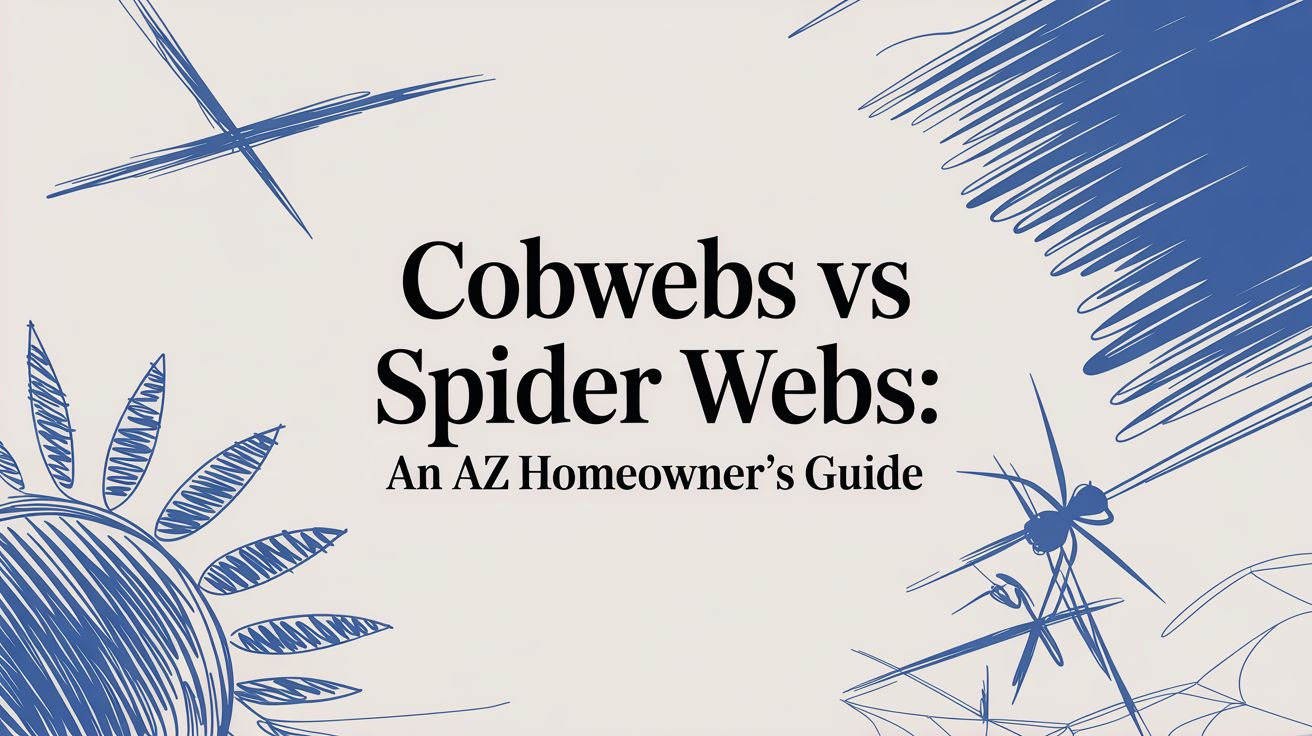 Cobwebs vs Spider Webs: An AZ Homeowner's Guide